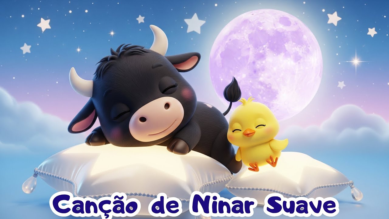 🌙 Bebê Boi da Cara Preta e Pintinho Amarelinho | Canção de Ninar ...
