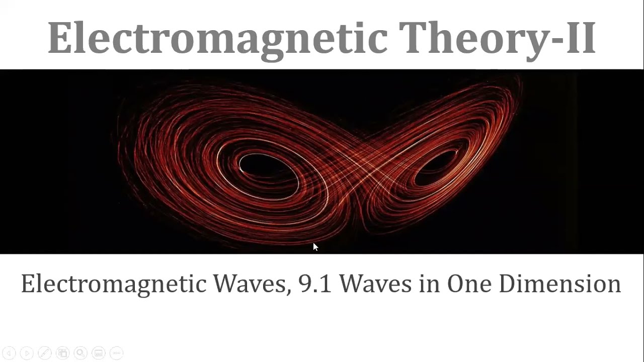 11a.The Wave Equation: Wave in One Dimension | Electromagnetic Theory ...