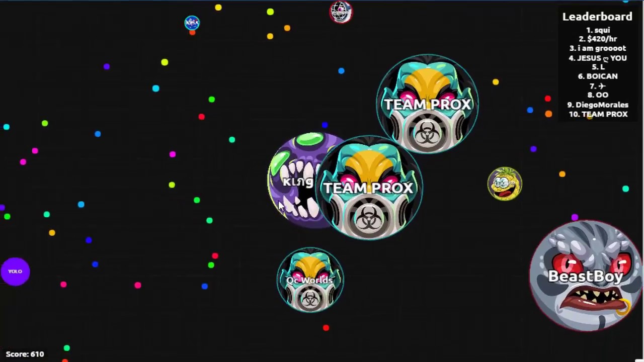 Agar.io-THE BEST TEAMS-KING CLAN - YouTube
