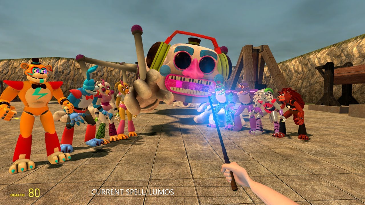 SPELL TIME ON ALL FNAF ANIMATRONICS - In Garry's Mod - YouTube