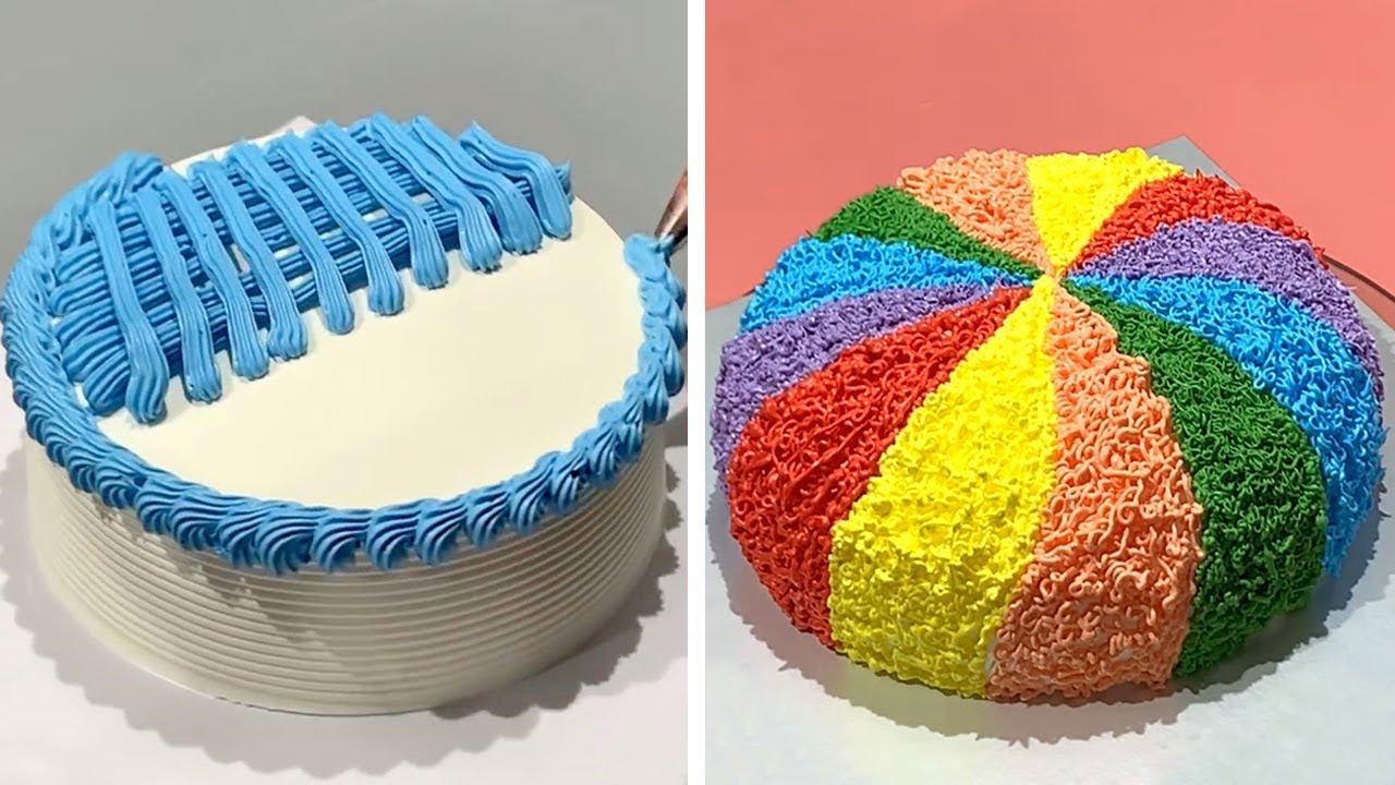 TOP 5 Fun & Creative Rainbow Cake Decorating Ideas | Most Satisfying ...