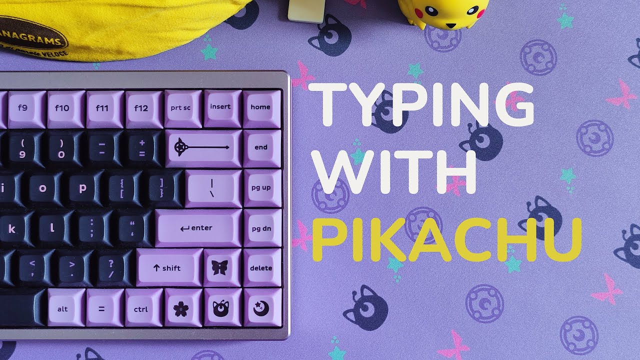 Typing with Pikachu! 💛⚡ fast typing sounds for working and studying ...