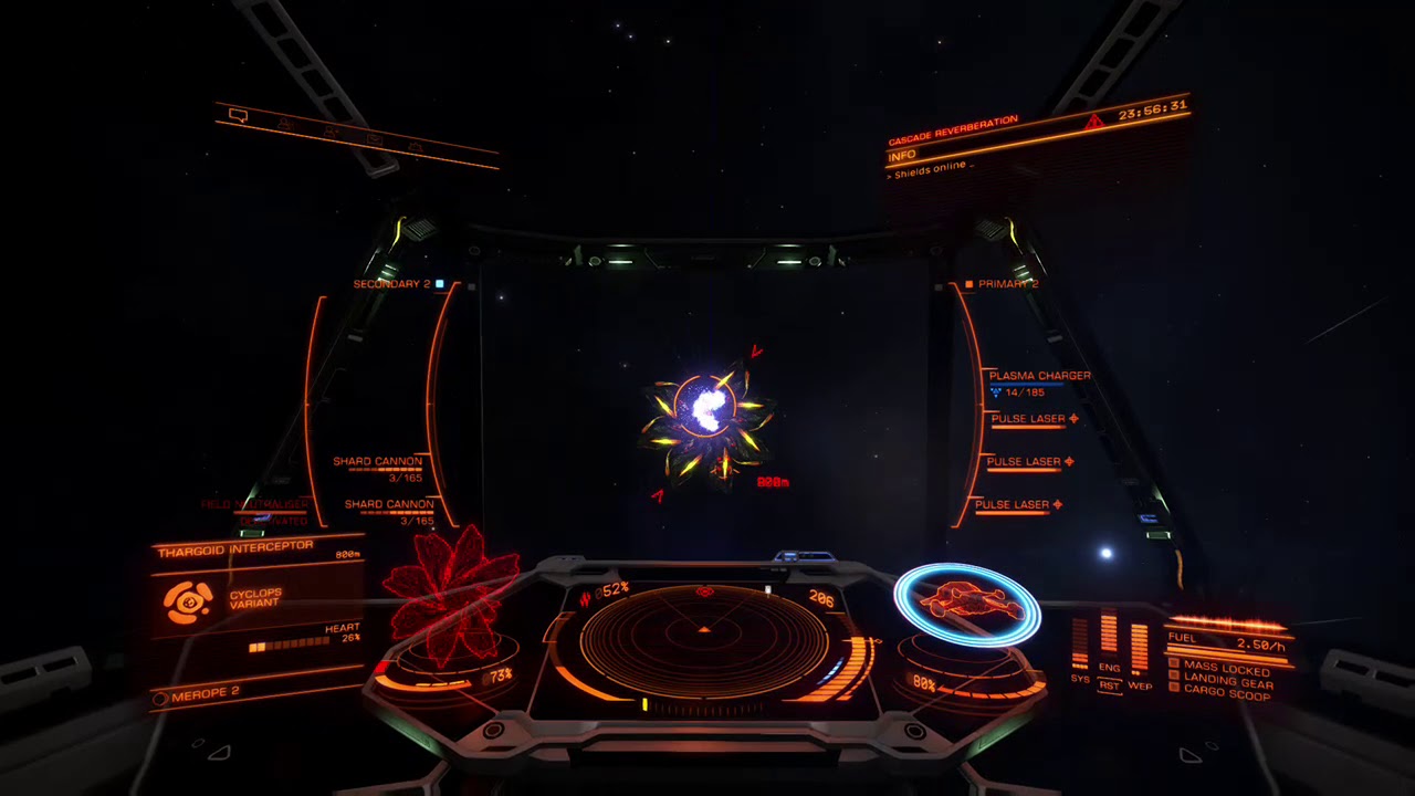 Thargoid Cyclops vs Guardian Modules on a Challenger - YouTube