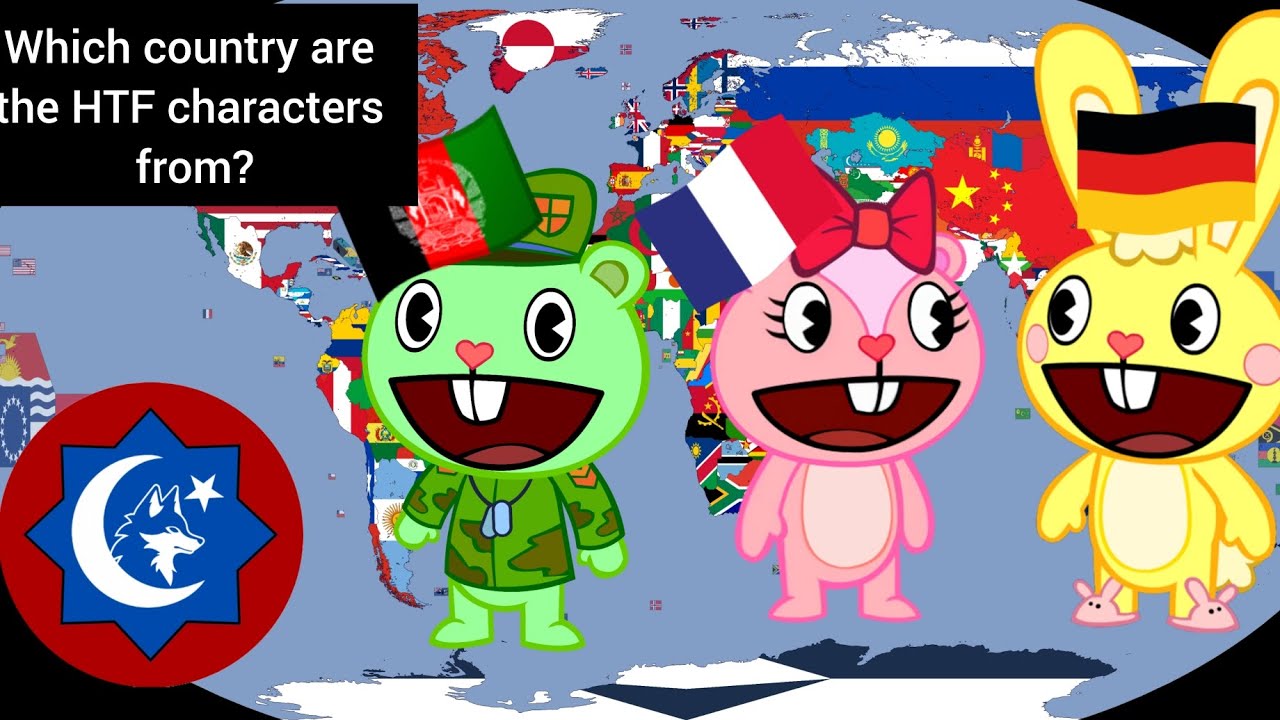 GUESS THE COUNTRY OF EACH HTF CHARACTER! - YouTube