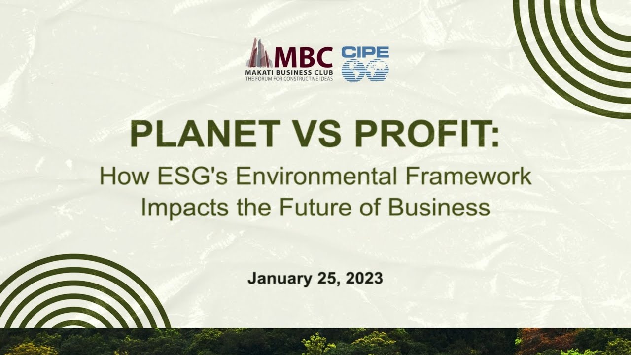 A LOOK BACK: Planet vs. Profit: How ESG’s Environmental Framework ...