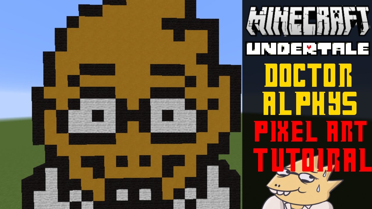 Minecraft Pixel art Tutorial! Undertale Doctor Alphy! - YouTube