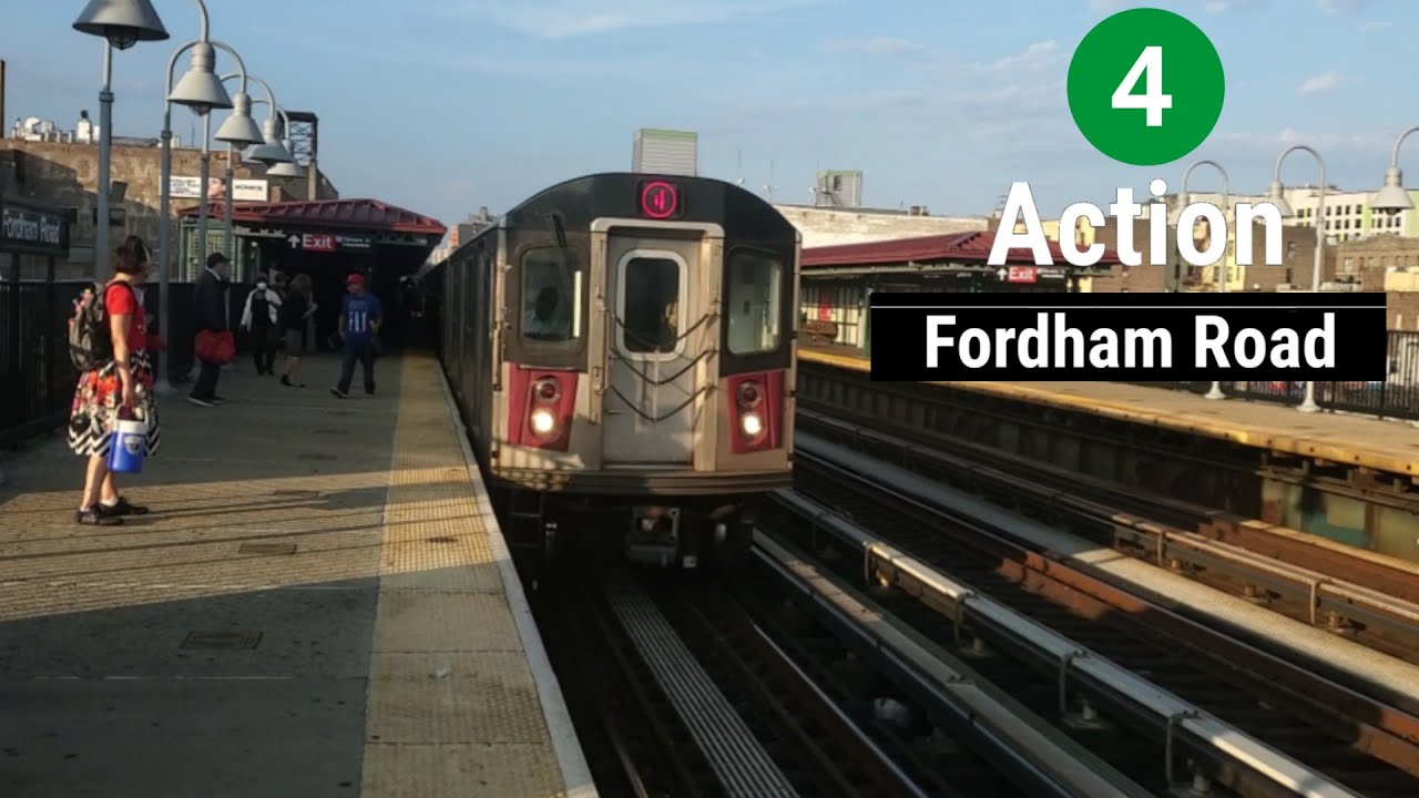 NYCT || (4) Train Action at Fordham Road (ft bambamgamingtransitJR ...