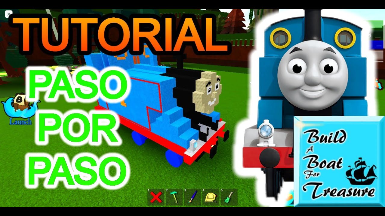 ¡COMO CONSTRUIR A THOMAS PASO A PASO EN BUILD A BOAT FOR TREASURE ...