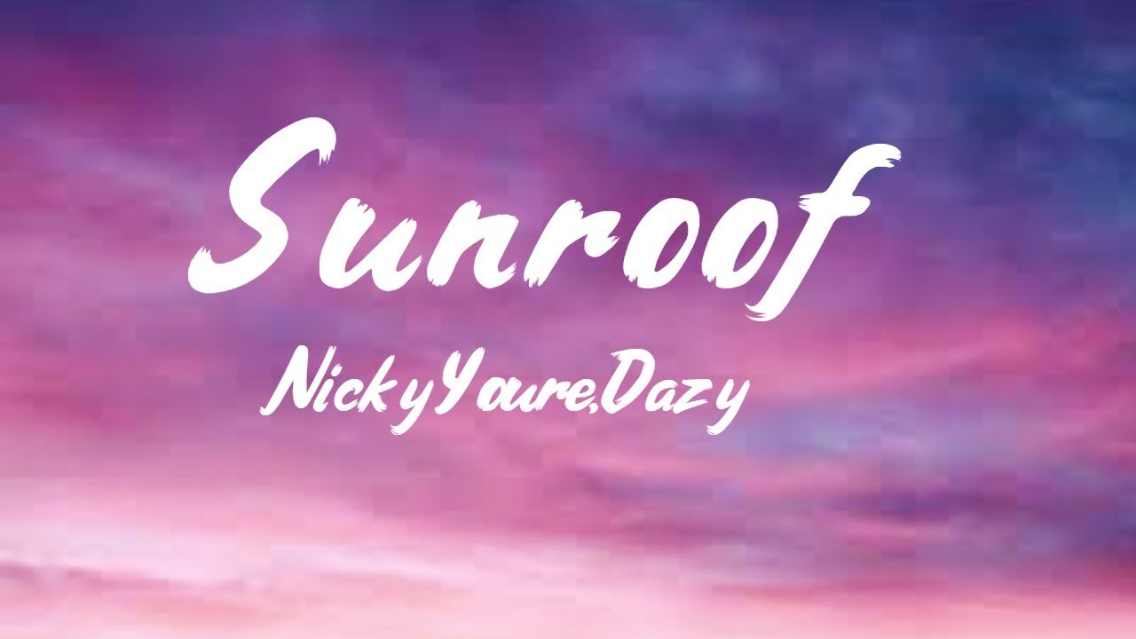 Nicky Youre, Dazy Sunroof LYRICS - YouTube