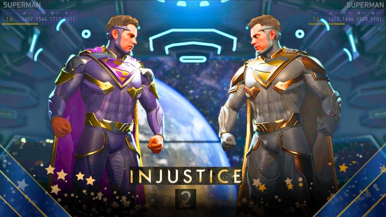 Injustice 2 - Superman Vs Superman Mirror Match - YouTube