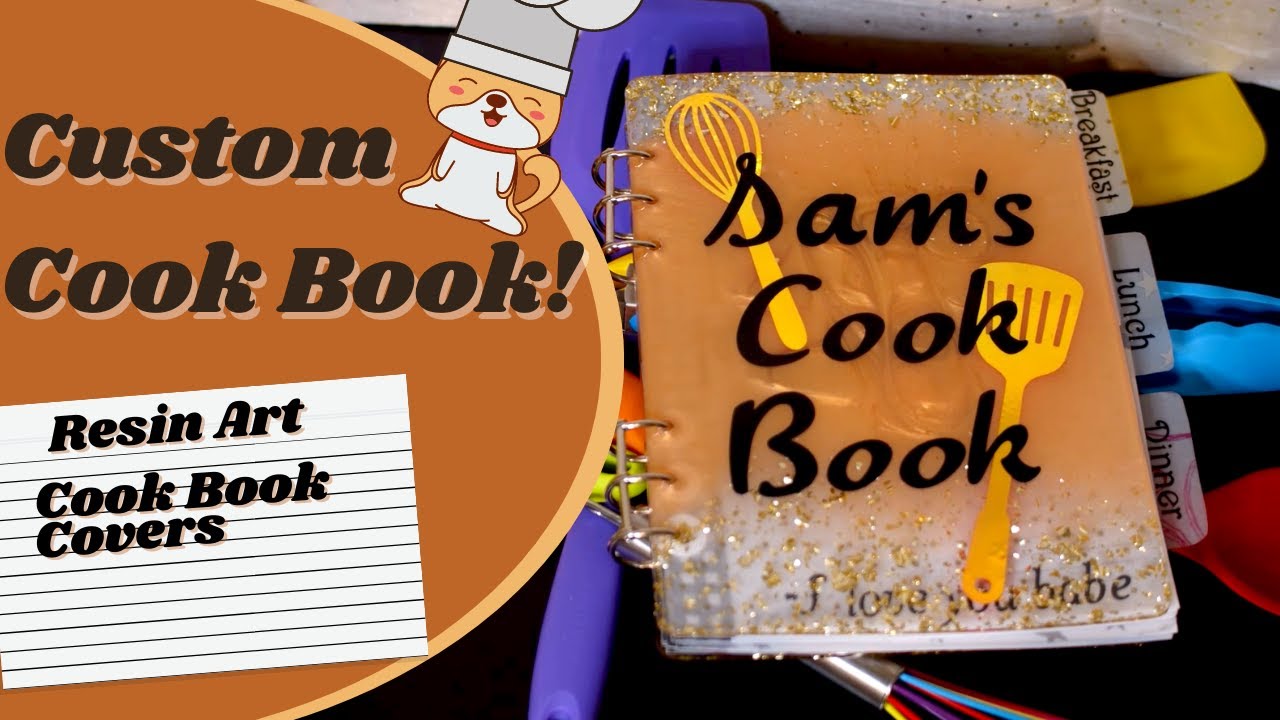 Making a Cook Book!! - Resin Art Cook Book Covers - YouTube