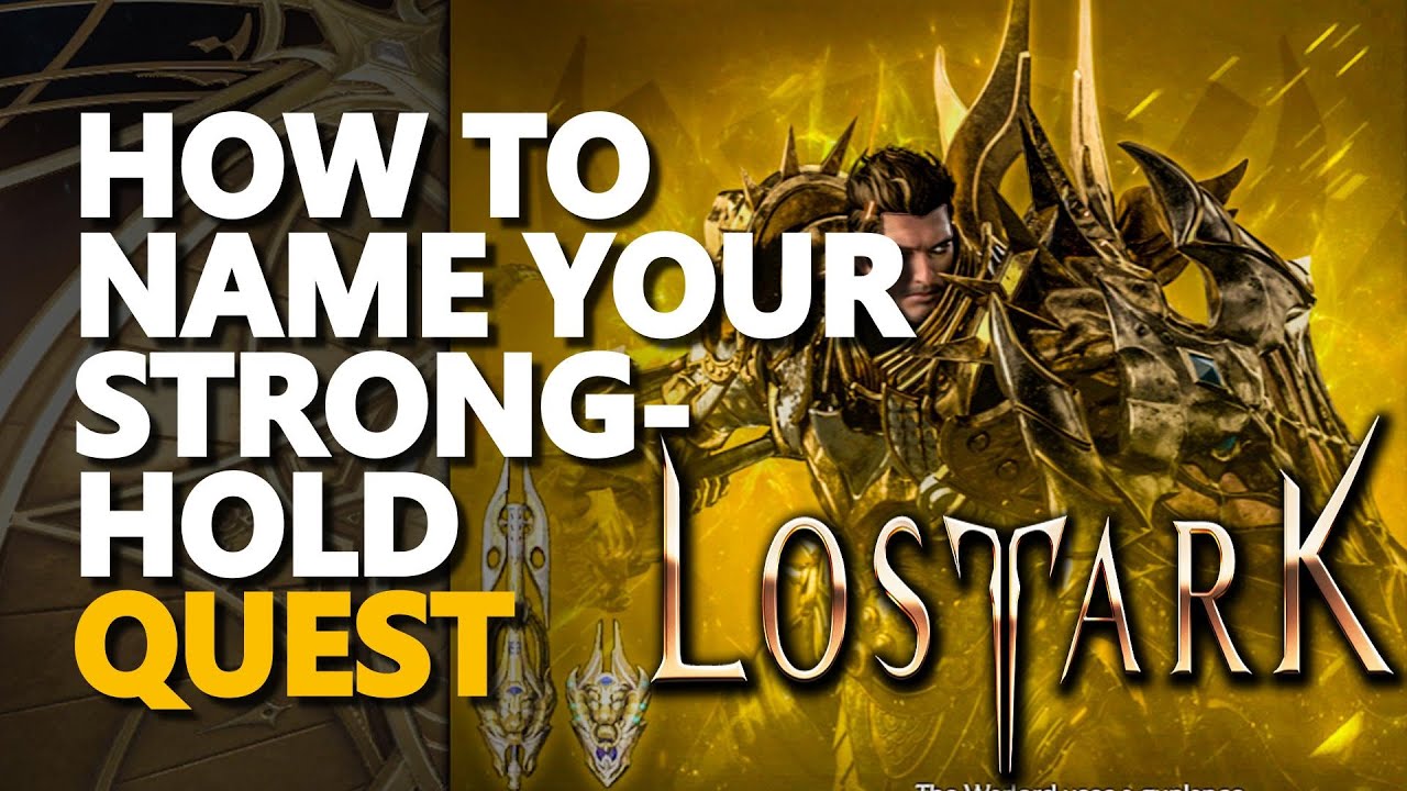 How to name your stronghold Lost Ark - YouTube