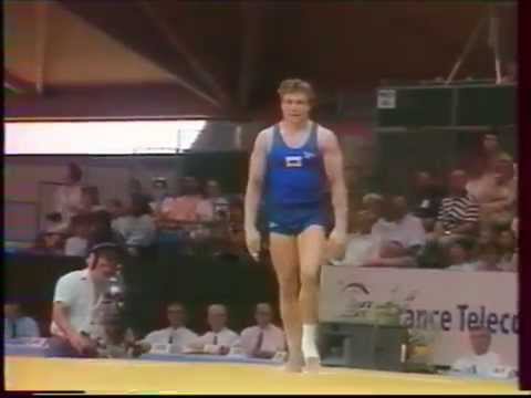 Dimitri KARBANENKO (RUS) floor - 1993 European Cup Brussels EF - YouTube