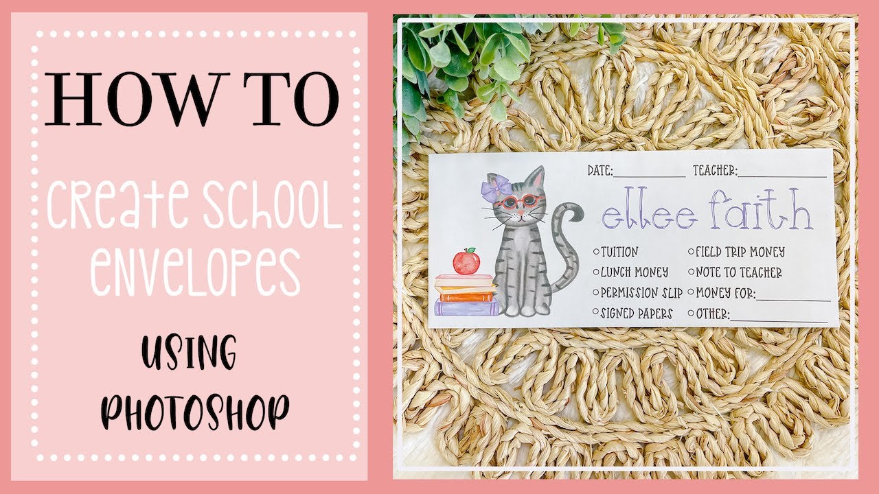 How to Print Back to School Envelopes - YouTube