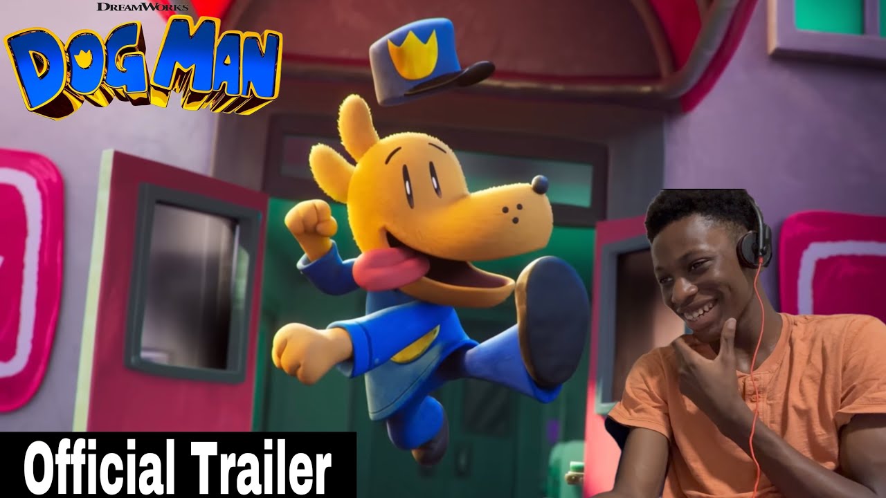 Dog Man Official Trailer Reaction - YouTube