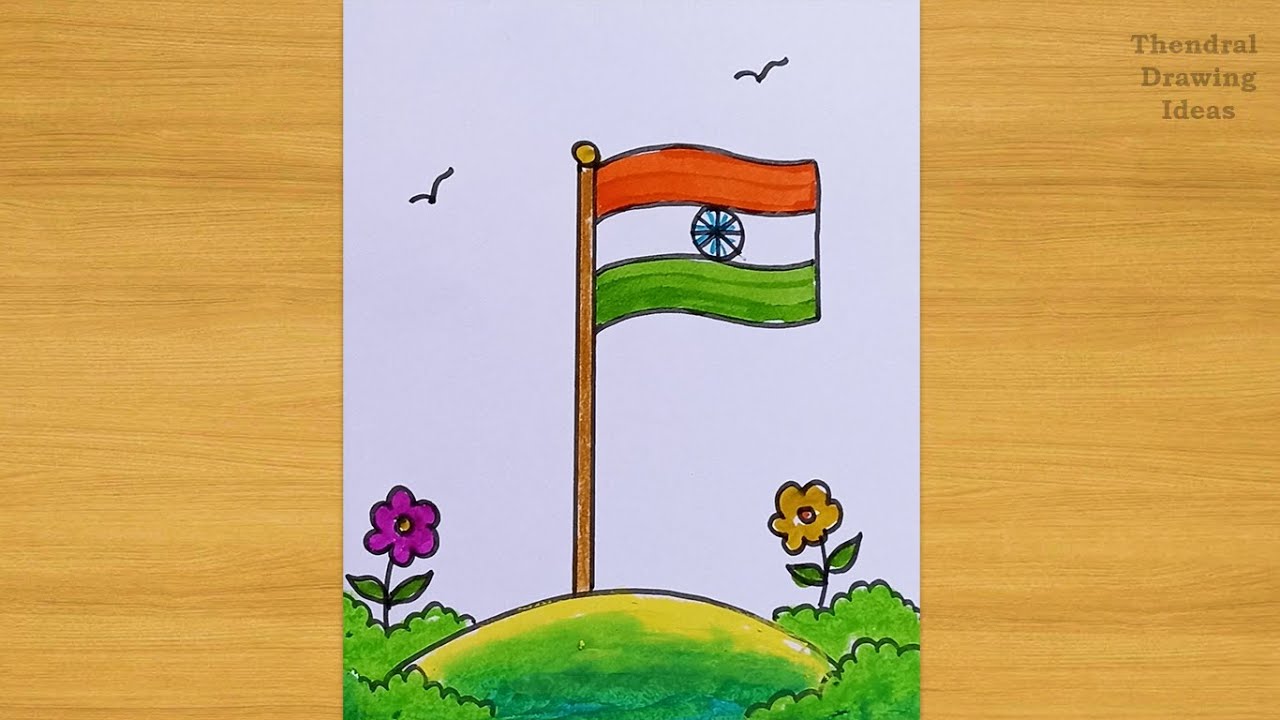 How to draw Republic day drawing / How to draw 26 January Drawing Easy ...