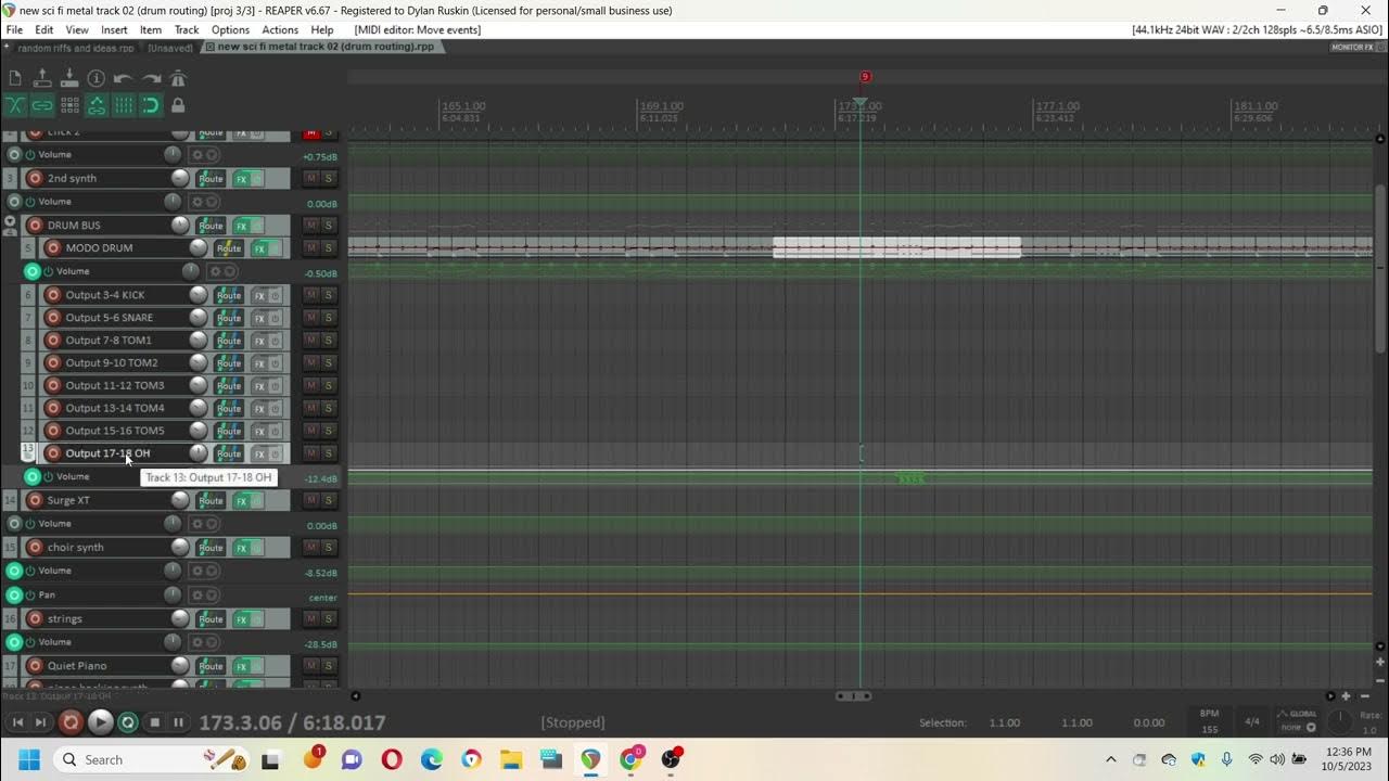 Reaper - routing modo drums how to program midi symbol chokes for modo drum in reaper part 3 ...