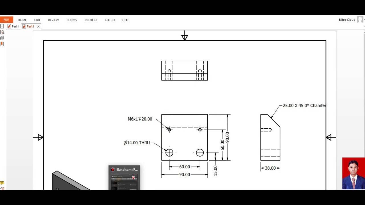 tutorial inventor ragum sederhana teknik pemesinan .part 1 - YouTube
