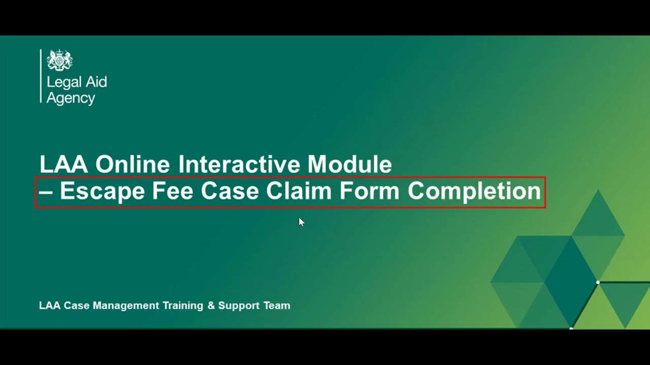 Escape Fee Cases Claim EC1 Form Completion - YouTube