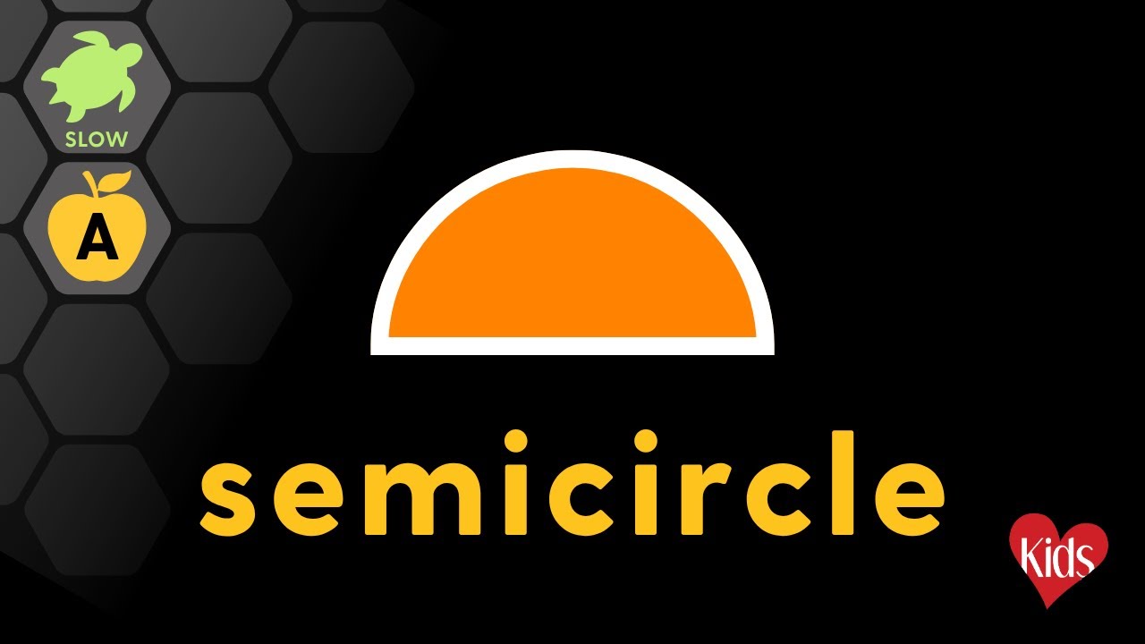 What's a Semicircle? Shapes for Special Needs Kids (High Contrast ...