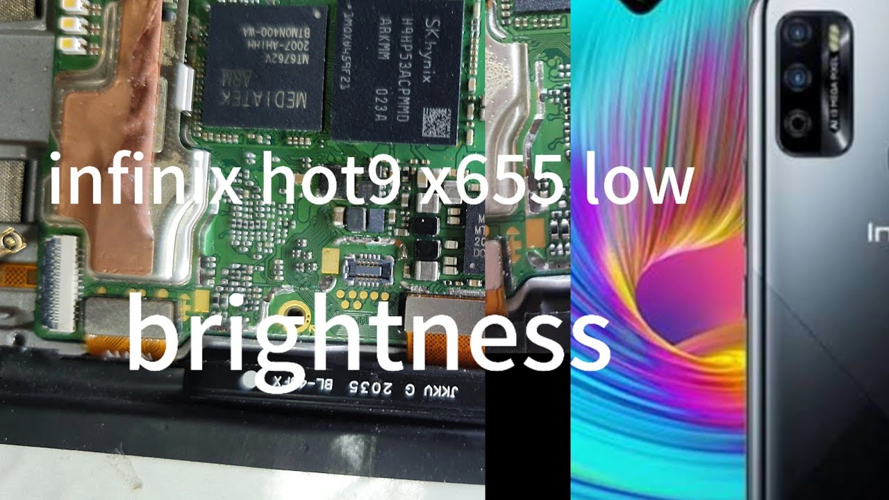 infinix hot 9(x655)display light low solution 💯 - YouTube