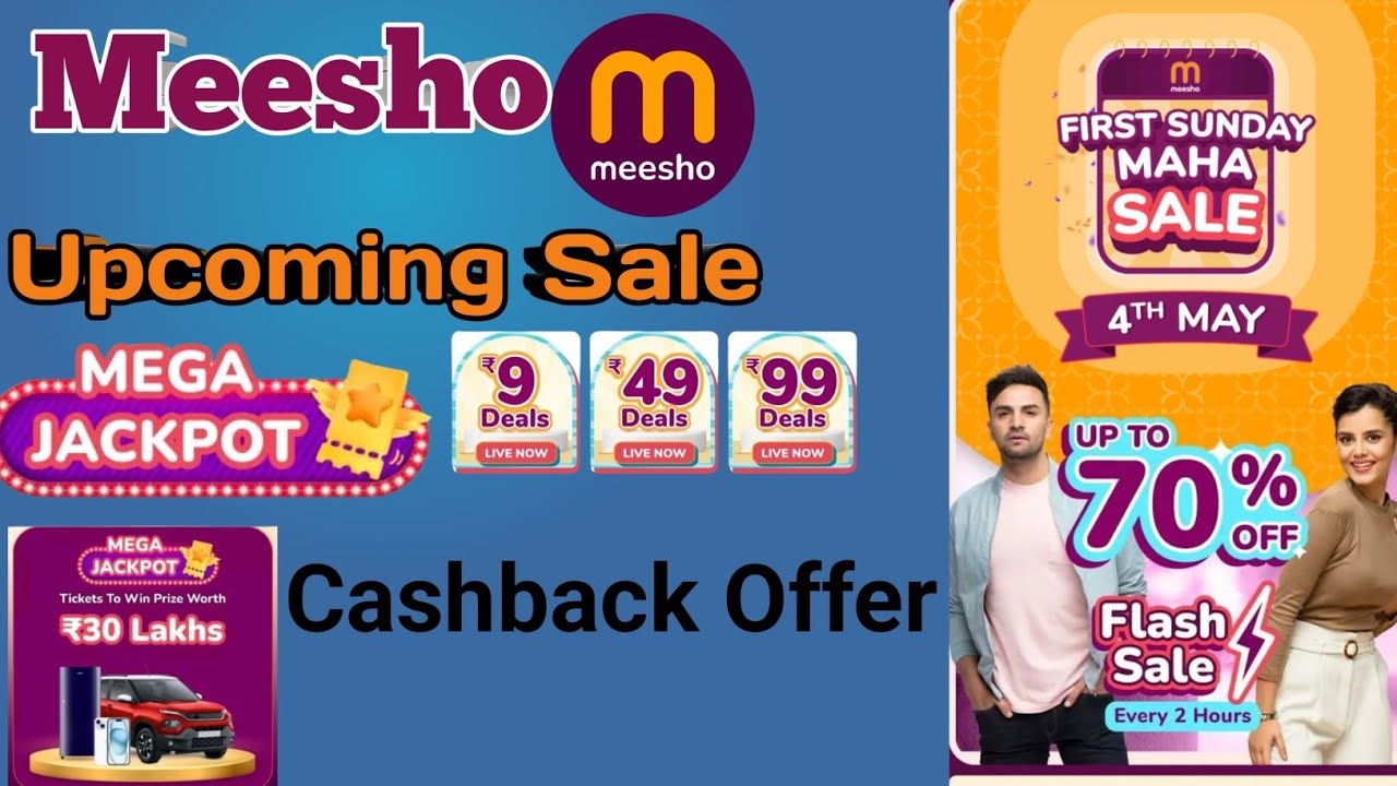 Meesho First Sunday Maha Sale 4th May 2025 ! Meesho Sunday Sale - YouTube