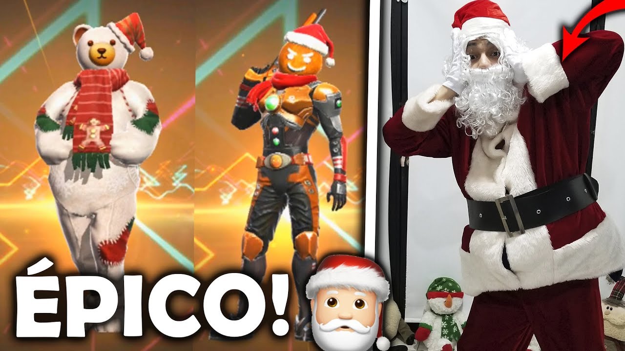 ¡SOY SANTA CLAUS! CONSIGO las 2 NUEVAS SKINS de NAVIDAD en FREE FIRE ...