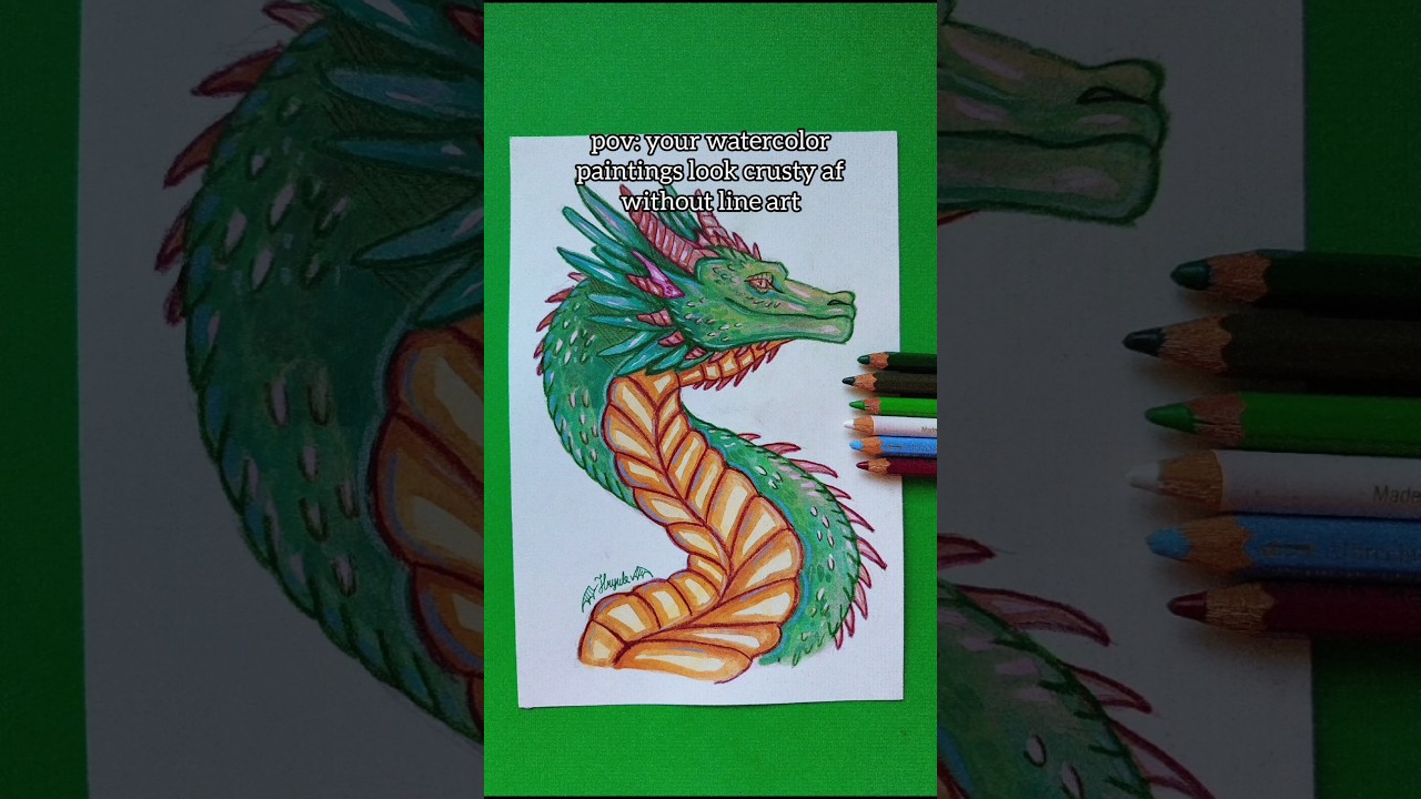 My watercolor paintings without line art #art #lineart # ...