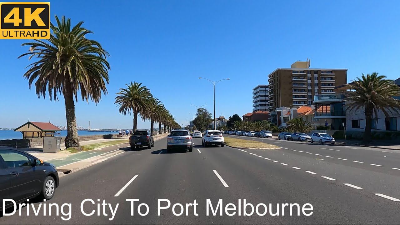 Driving City To Port Melbourne | Melbourne Australia | 4K UHD - YouTube
