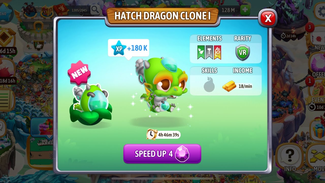 Hatch Dragon Clone I #dragoncity #gameplay #gaming - YouTube