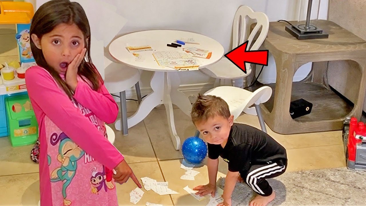 JAYDEN RIPPED UP AVA'S HOMEWORK! **GROUNDED** - YouTube