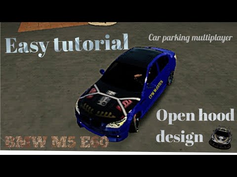 (Easy Tutorial) How to make open hood design in car parking multiplayer ...