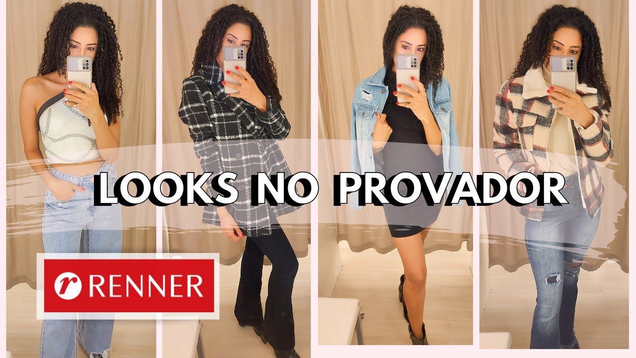 PROVANDO LOOKS EM FAST FASHION RENNER | LOOKS NO PROVADOR DA RENNER ...