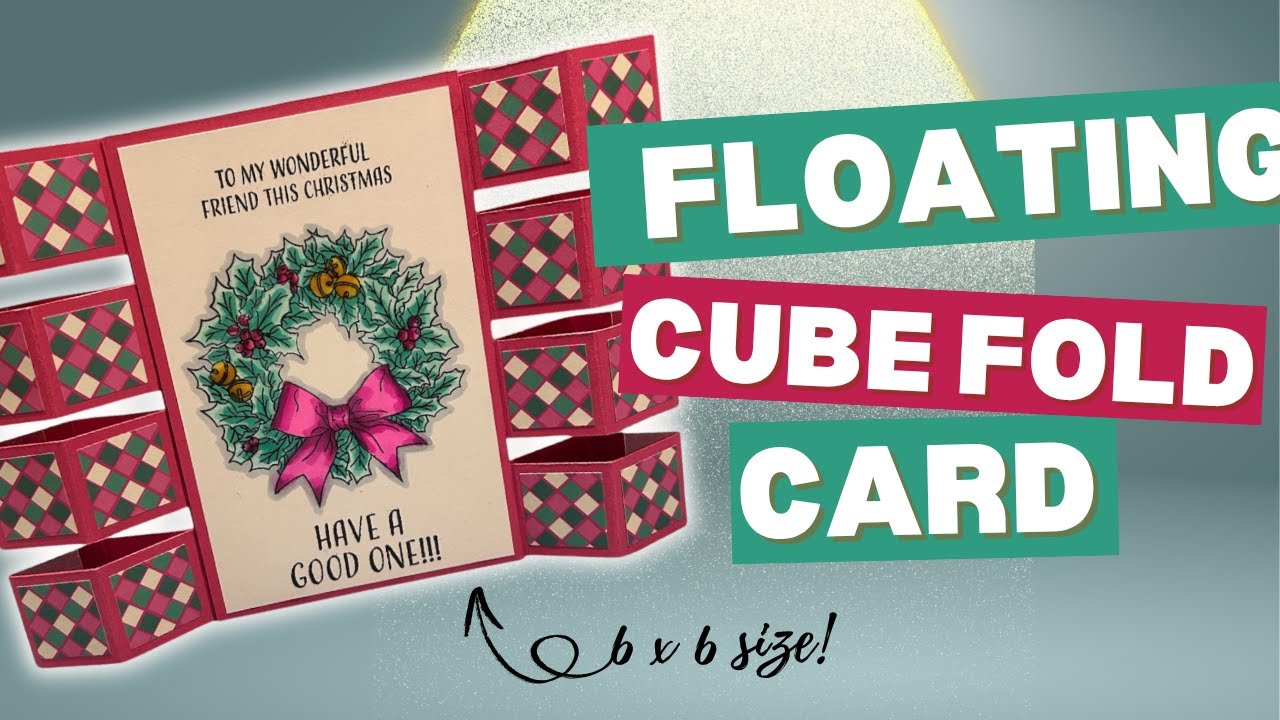 No Dies Needed! Floating Cube Tower card - YouTube