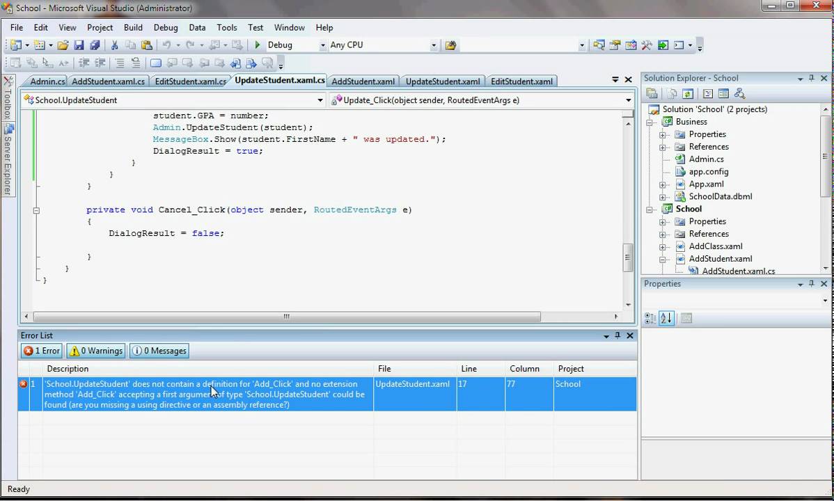 Tutorial 20 - Visual Studio 2008, Linq to SQL, C#, and WPF - YouTube