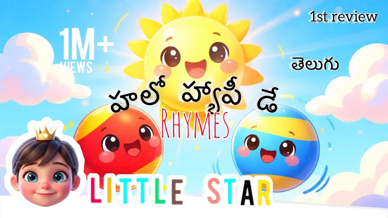 Hello happy day! || nursery rhymes || #learning #youtubekids #rhymes # ...