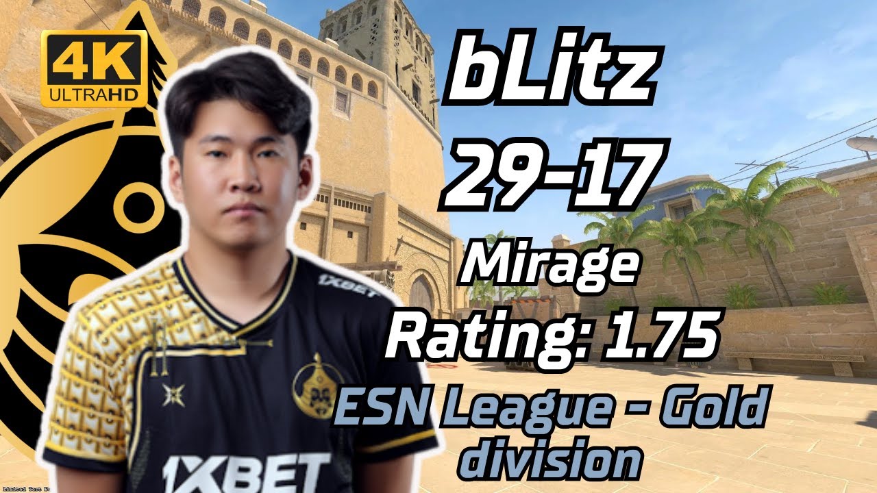The MongolZ bLitz (29-17) (mirage) | CS2 - ESN League - Gold division | Jun 22, 2024 #cs2 #pov ...