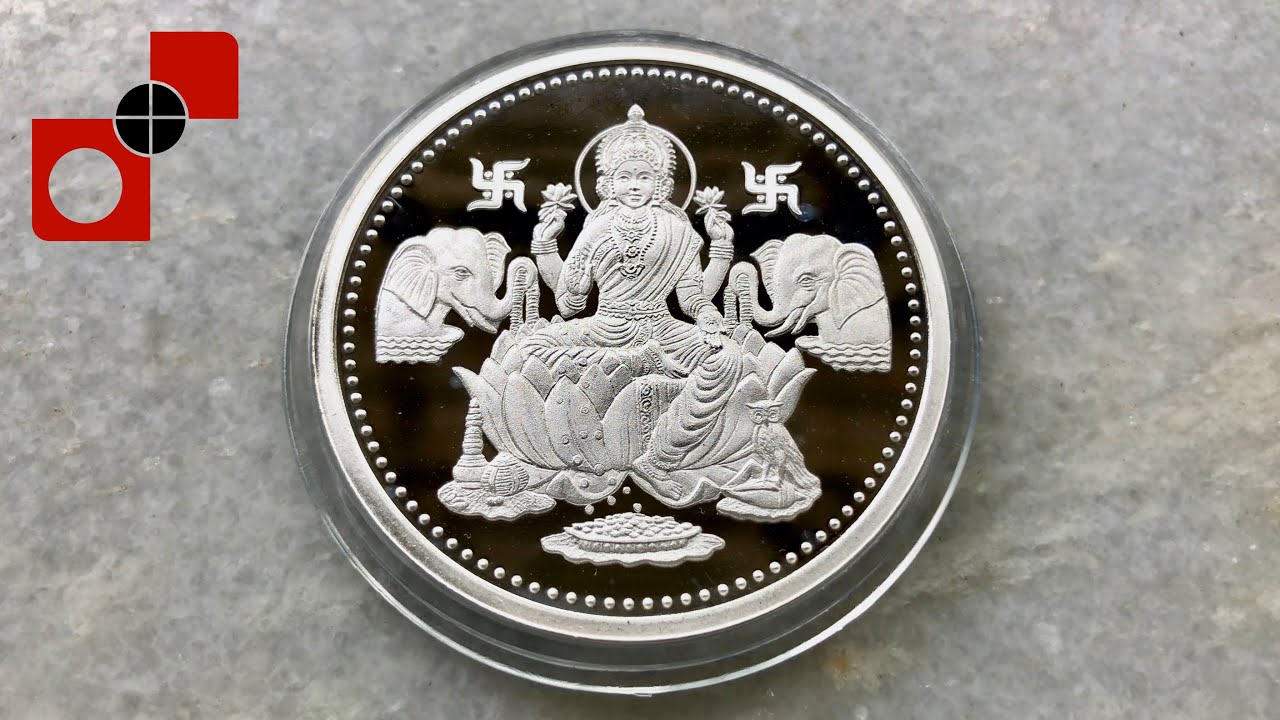Shree Mahalaxmi Pujan Silver Souvenir Coin | Mumbai Mint - SPMCIL ...
