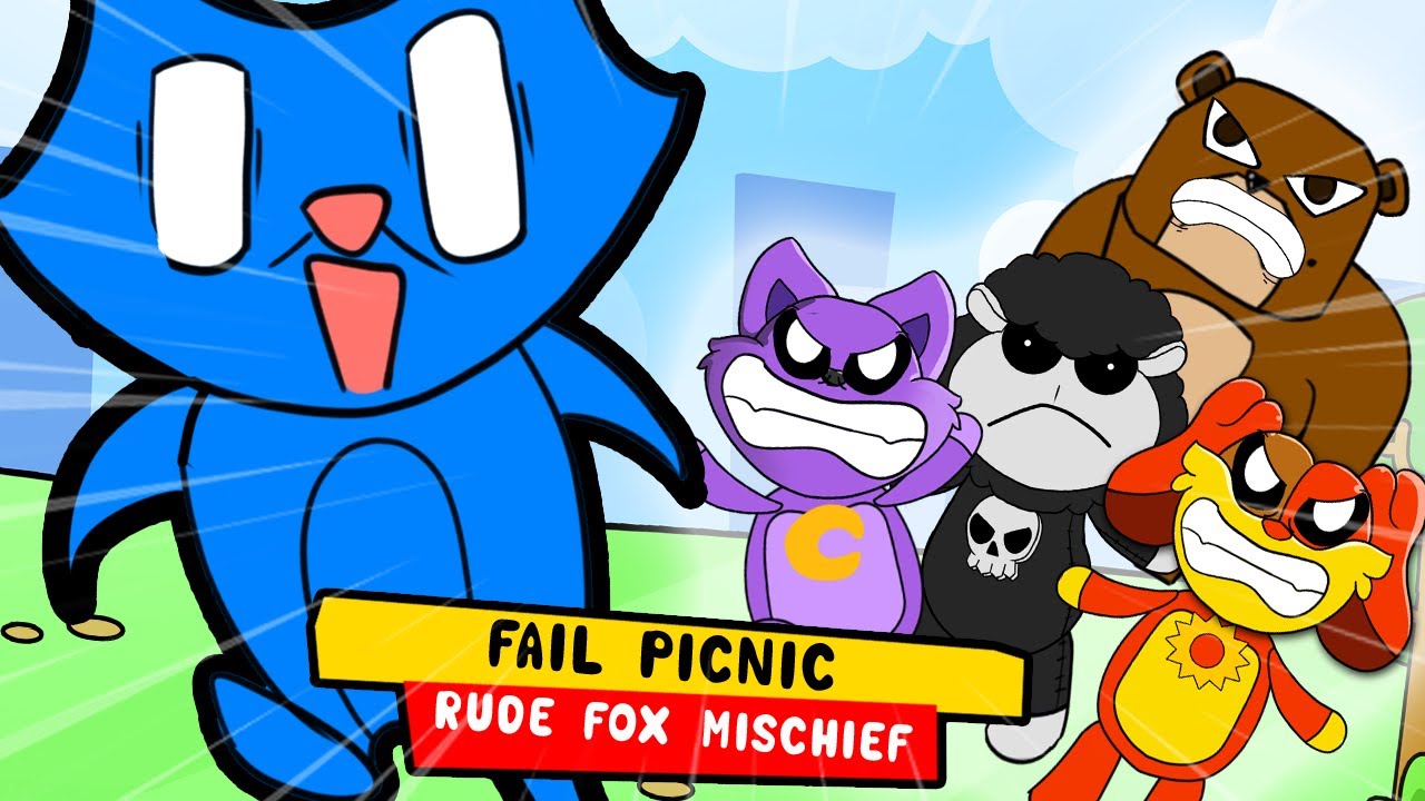🏕️🔥Chaos in the Wild! Rude Fox Ruins Catnap, Dogday, Gruffy Bear ...