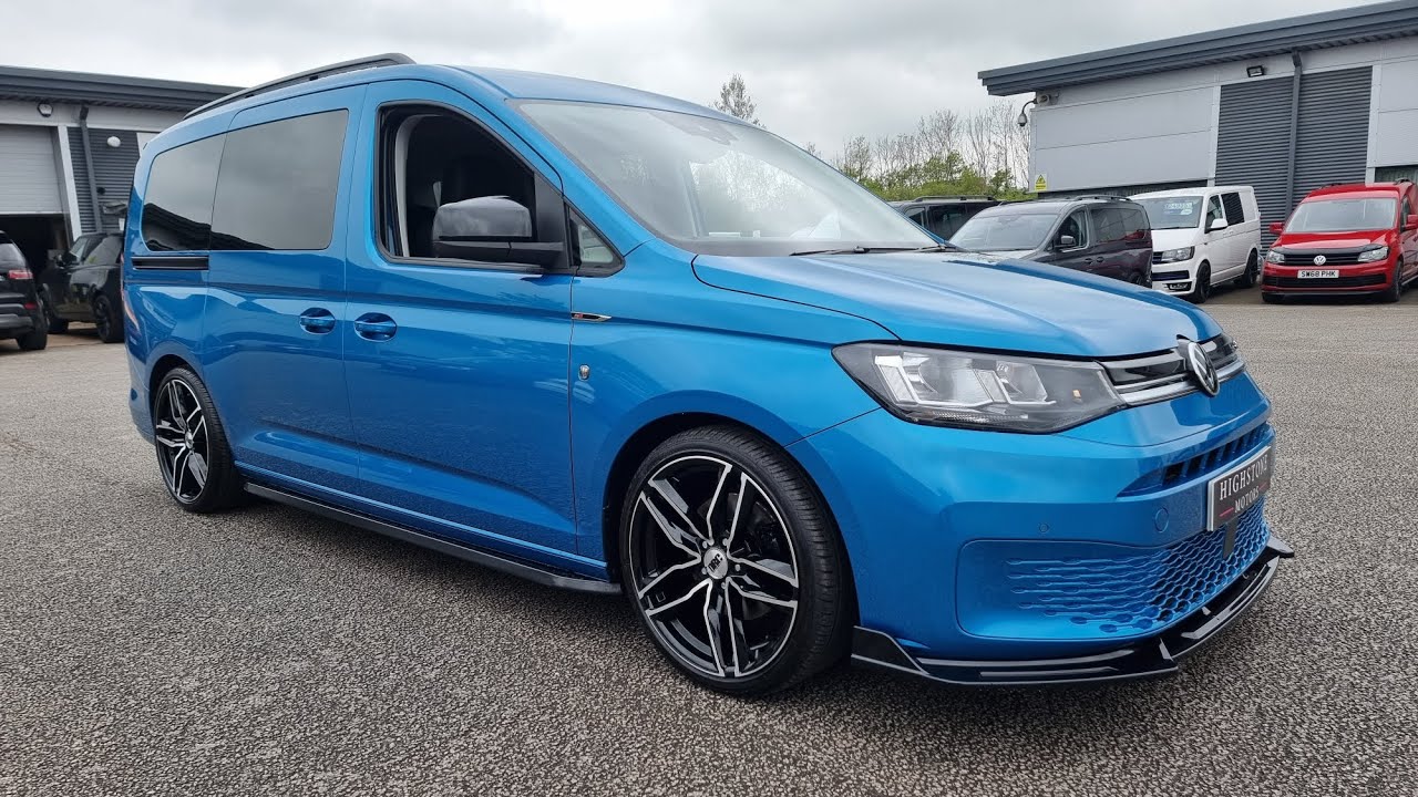 vw caddy life maxi 7 seats modified Lowered alloys splitter sidebars ...