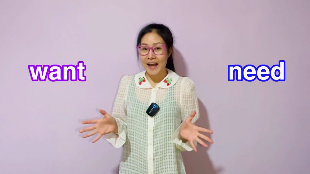 “want” & “need” | English with L - YouTube