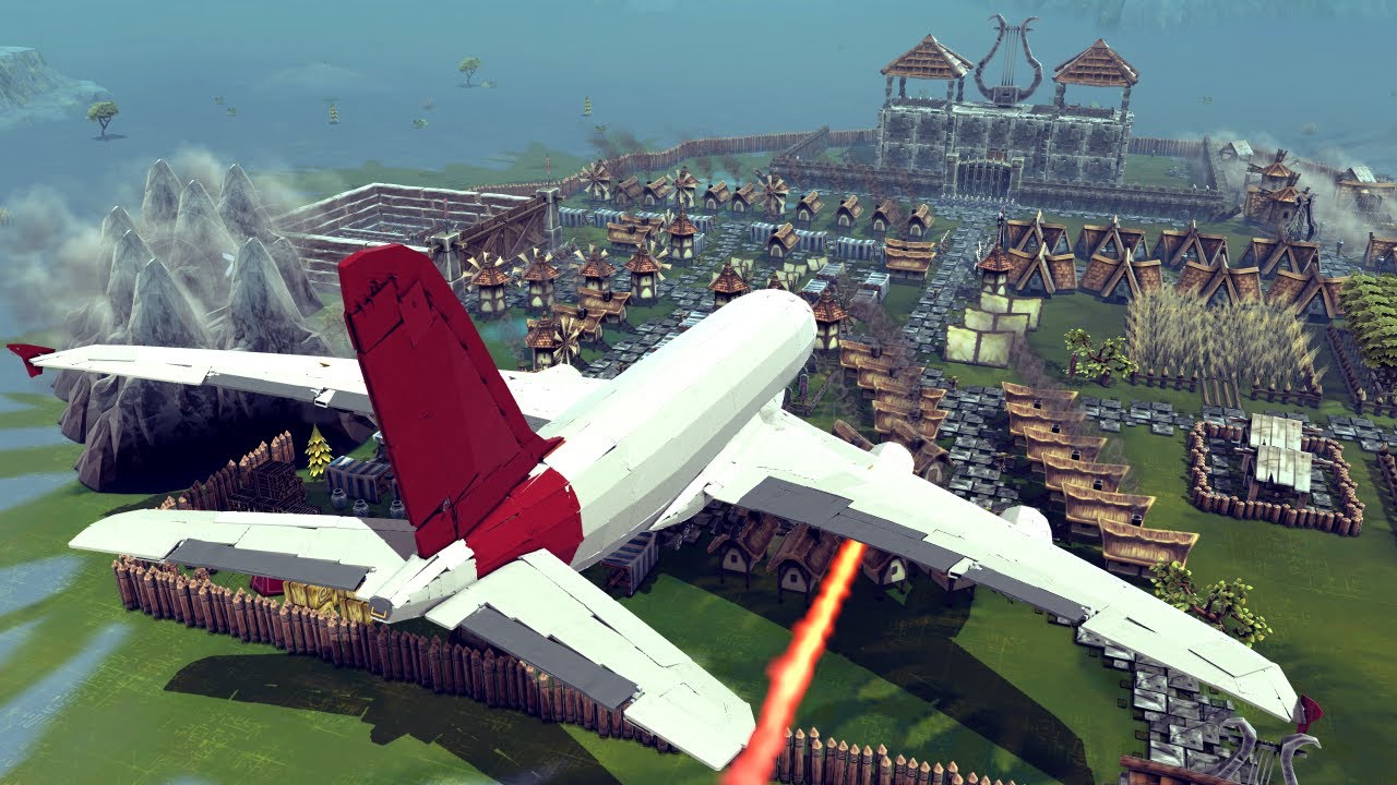 Airplane Crashes & Shootdowns #32 | Besiege - YouTube