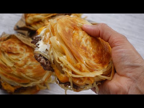 Ramadan Special Recipe 2026,Dubai Viral Paratha Burger By Recipes Of The World 