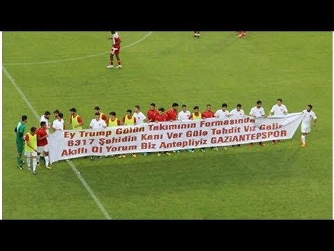 Gaziantepsporlu futbolcular tepkili: Ey Trump, akıllı ol