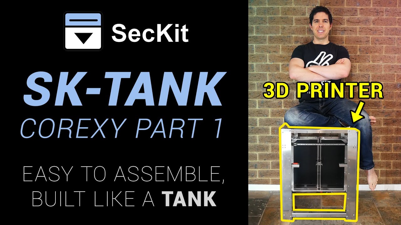 SecKit SK-Tank coreXY build pt 1 - Frame & motion system - YouTube