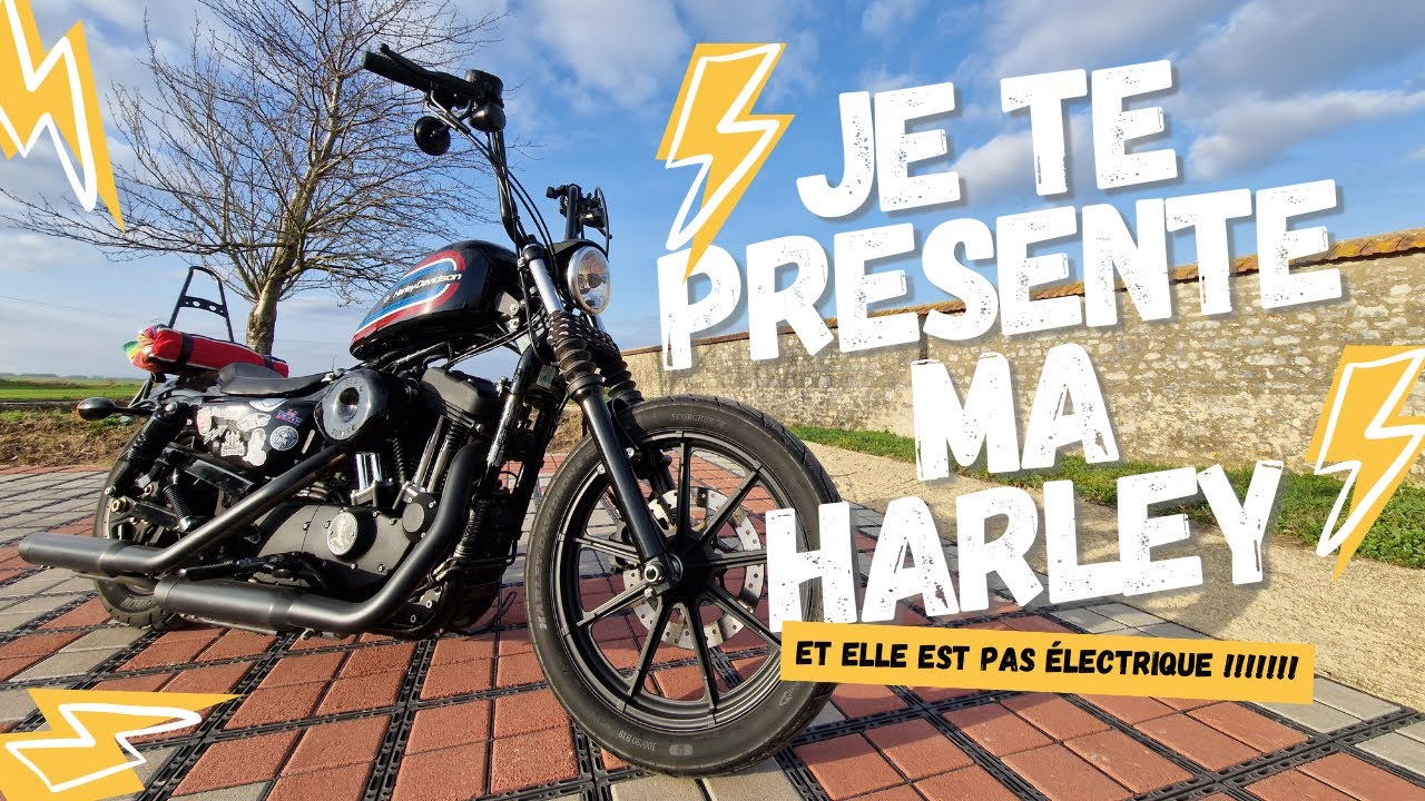 MOTOVLOG JE TE PRESENTE MA HARLEY-DAVIDSON !!! - YouTube
