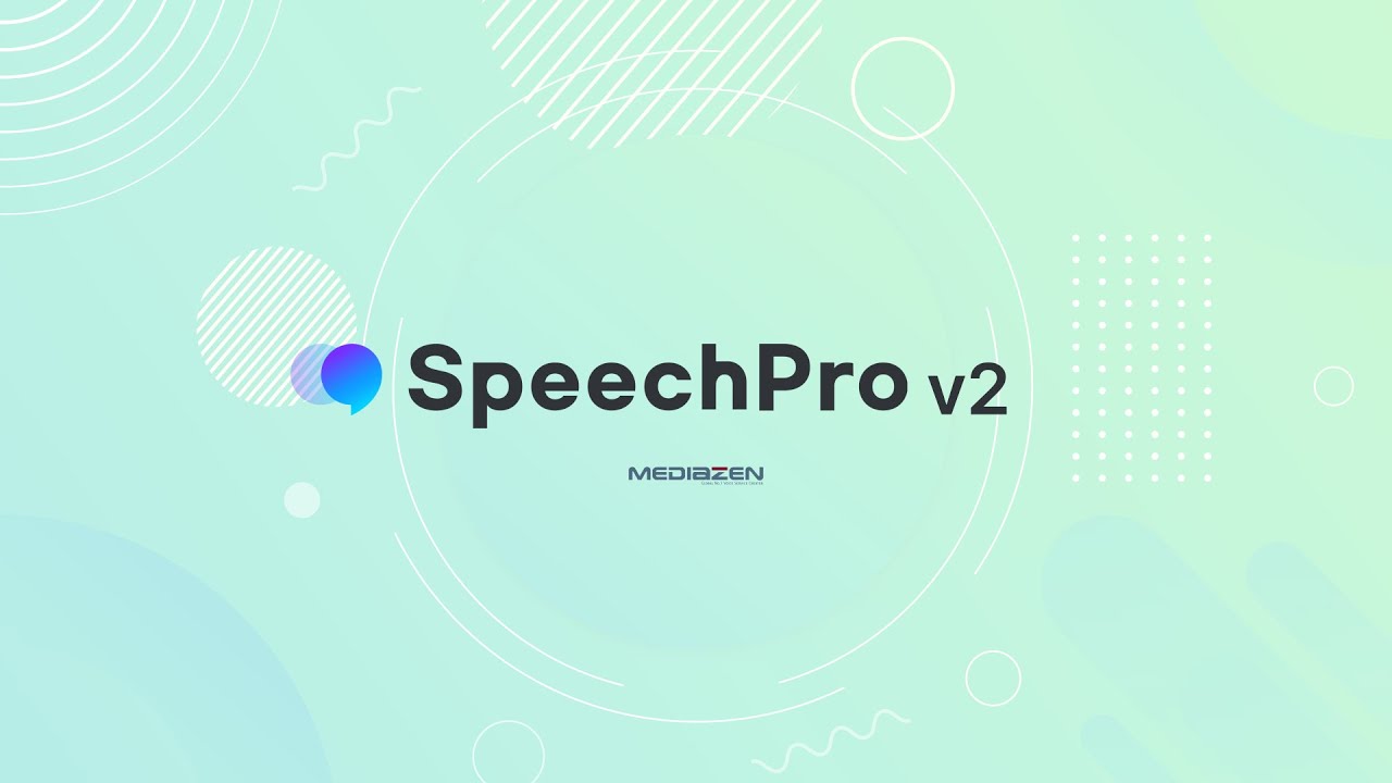 미디어젠 SpeechPro v2 홍보영상 - YouTube