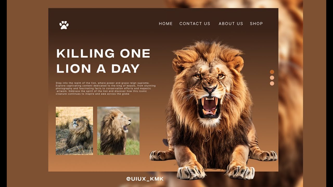 Lion web ui design tutorial. - YouTube