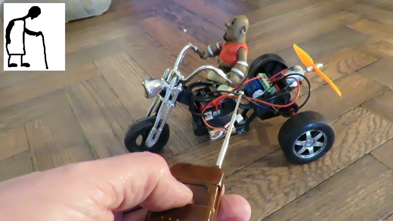 Propeller driven Trike Chopper Remote Control - YouTube
