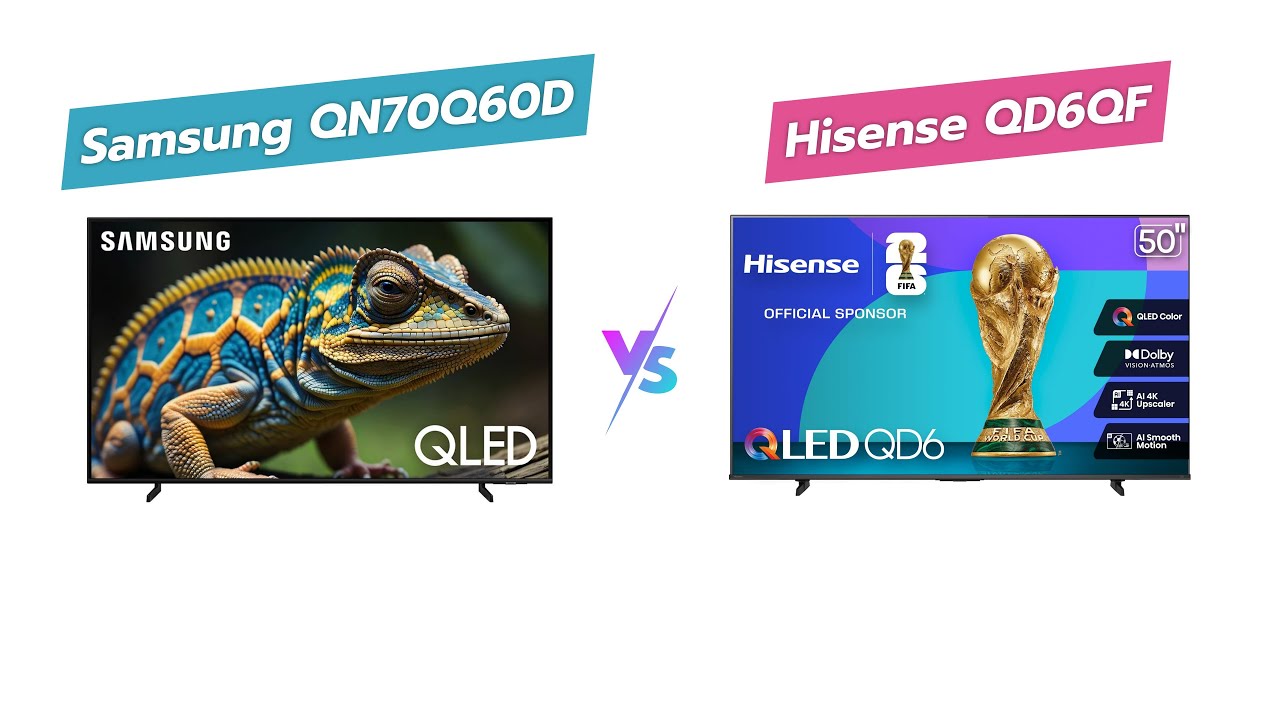 Samsung Q60D 70-inch QLED vs Hisense QD6 50-inch QLED 4K | TV Showdown ...